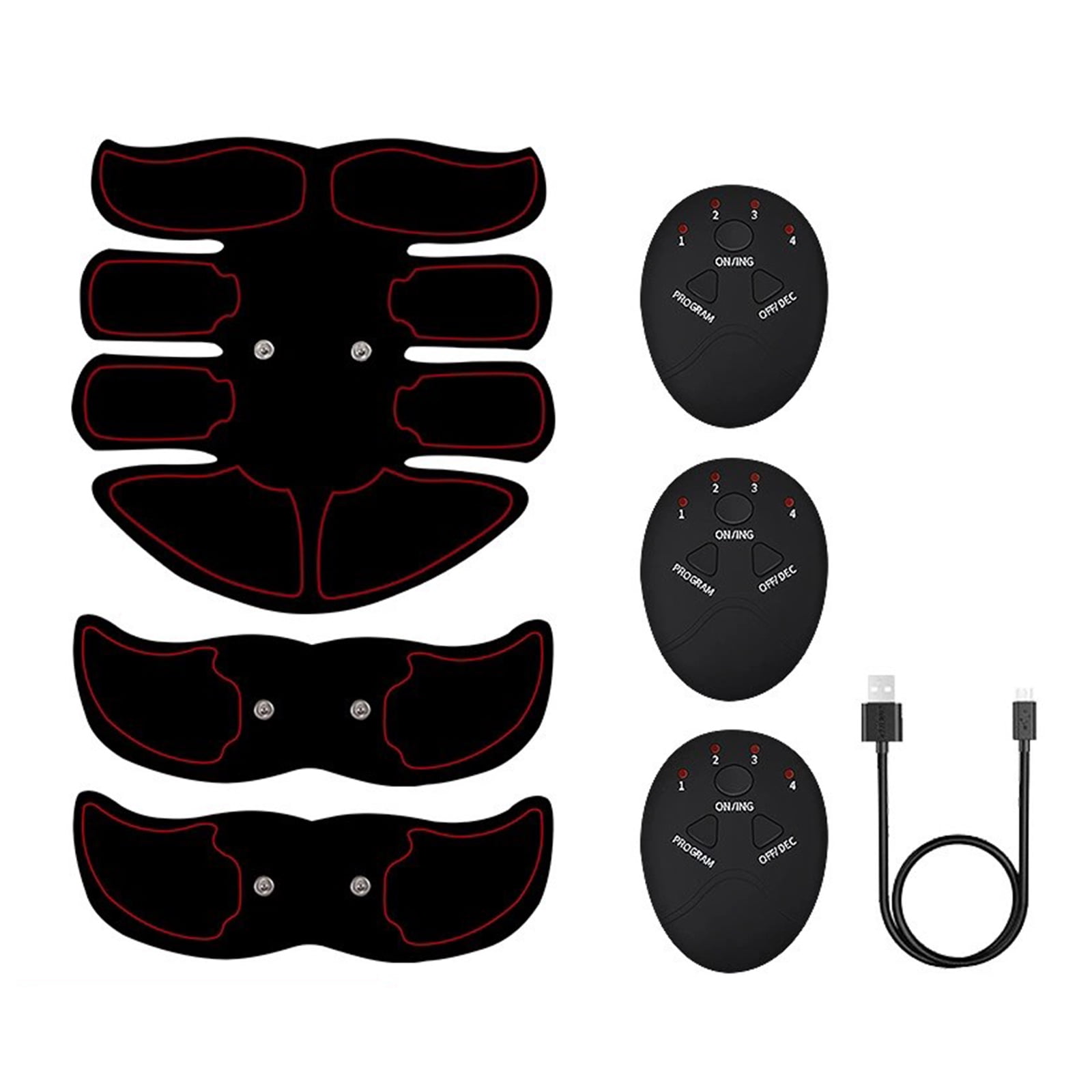Smart Abdominal Muscle Toner - Abs Stimulator with 6 Modes, 9 Intensity ...