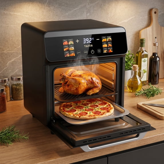 Smart Air Fryer Toaster Oven, 12 One-Touch Preset Functions, Smart ...