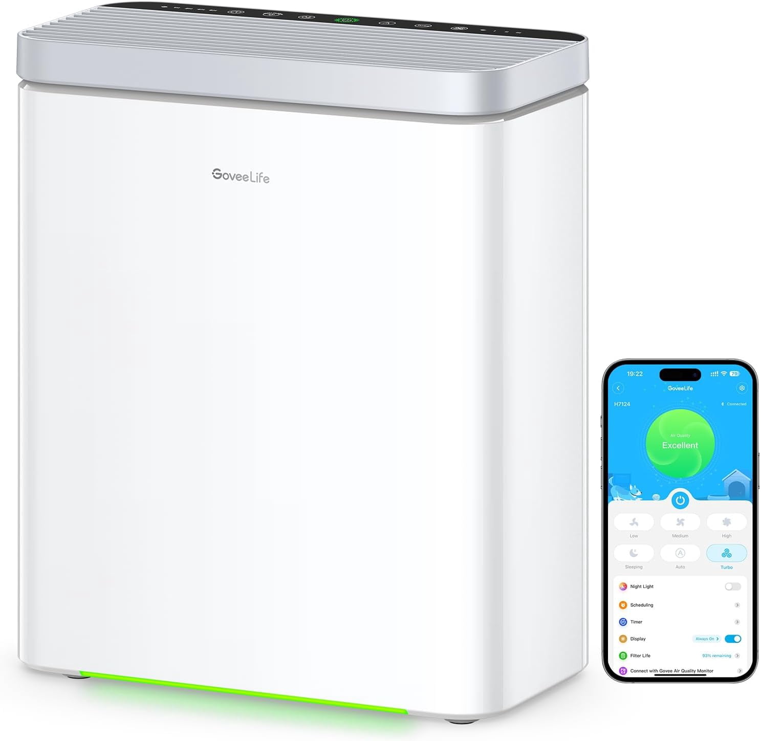 Smart Air Purifier for Home Large Rooms Covers up to 1046 ft² PM2.5 ...