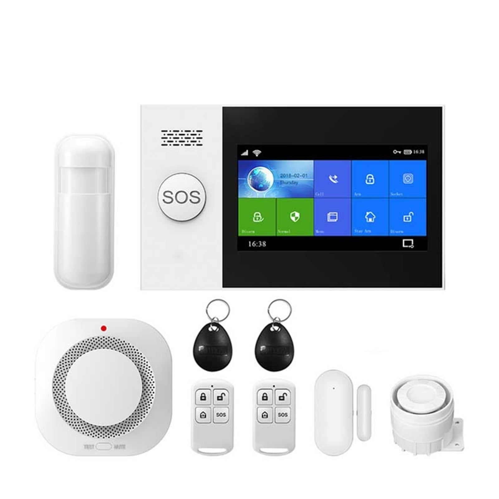 Smart Alarm 4.3inch Security Alarm GSM Alarm System For Home Support ...