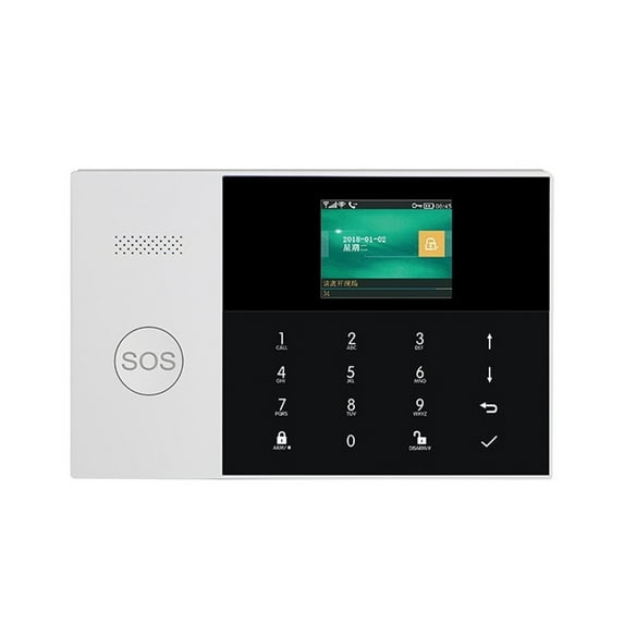 Smart Alarm 433MHZ APP Remote Control LCD Touch Keyboard Wireless SIM ...