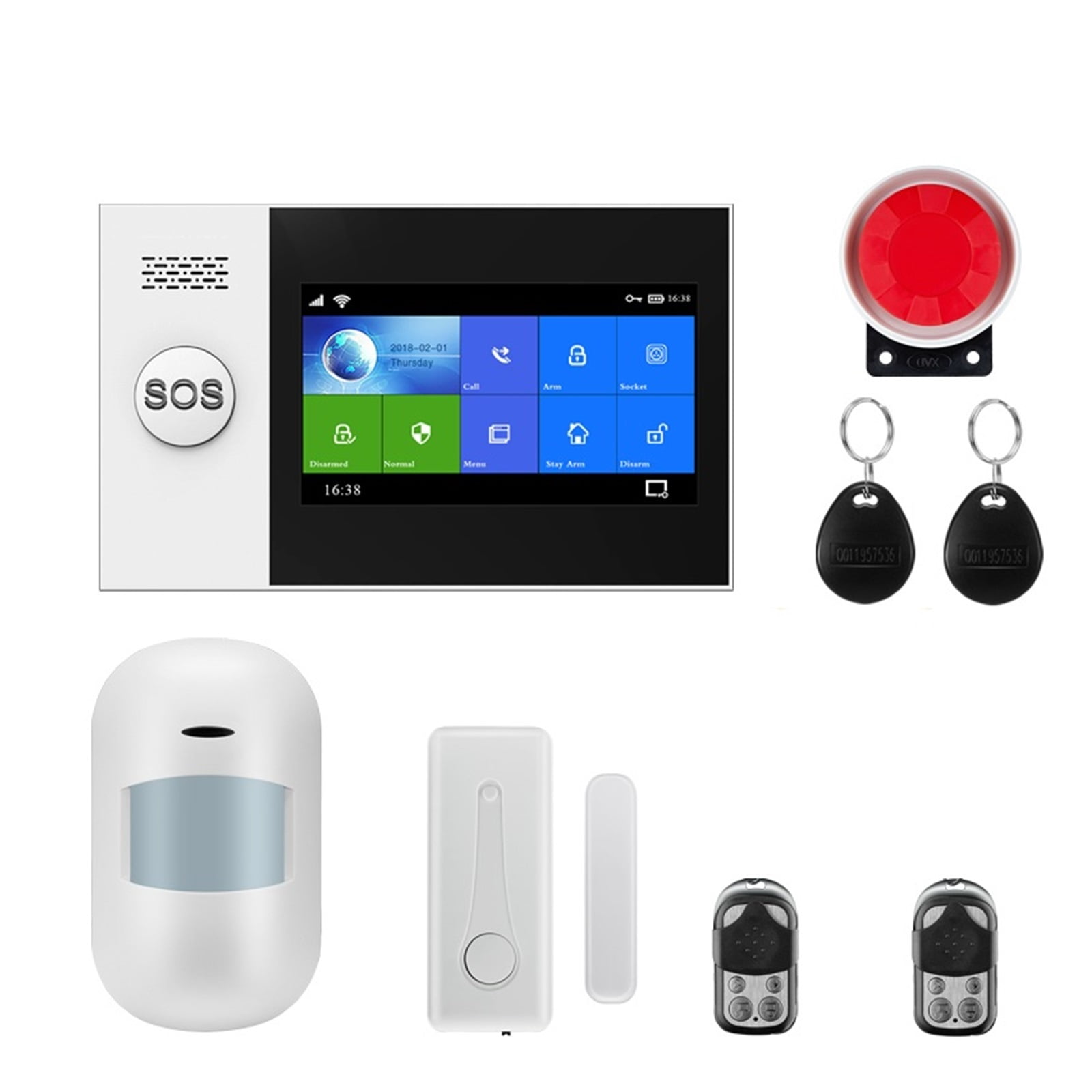 Smart Alarm 433mhz Home GSM Home Security With Motion Detector Sensor Burglar Alarm System ...