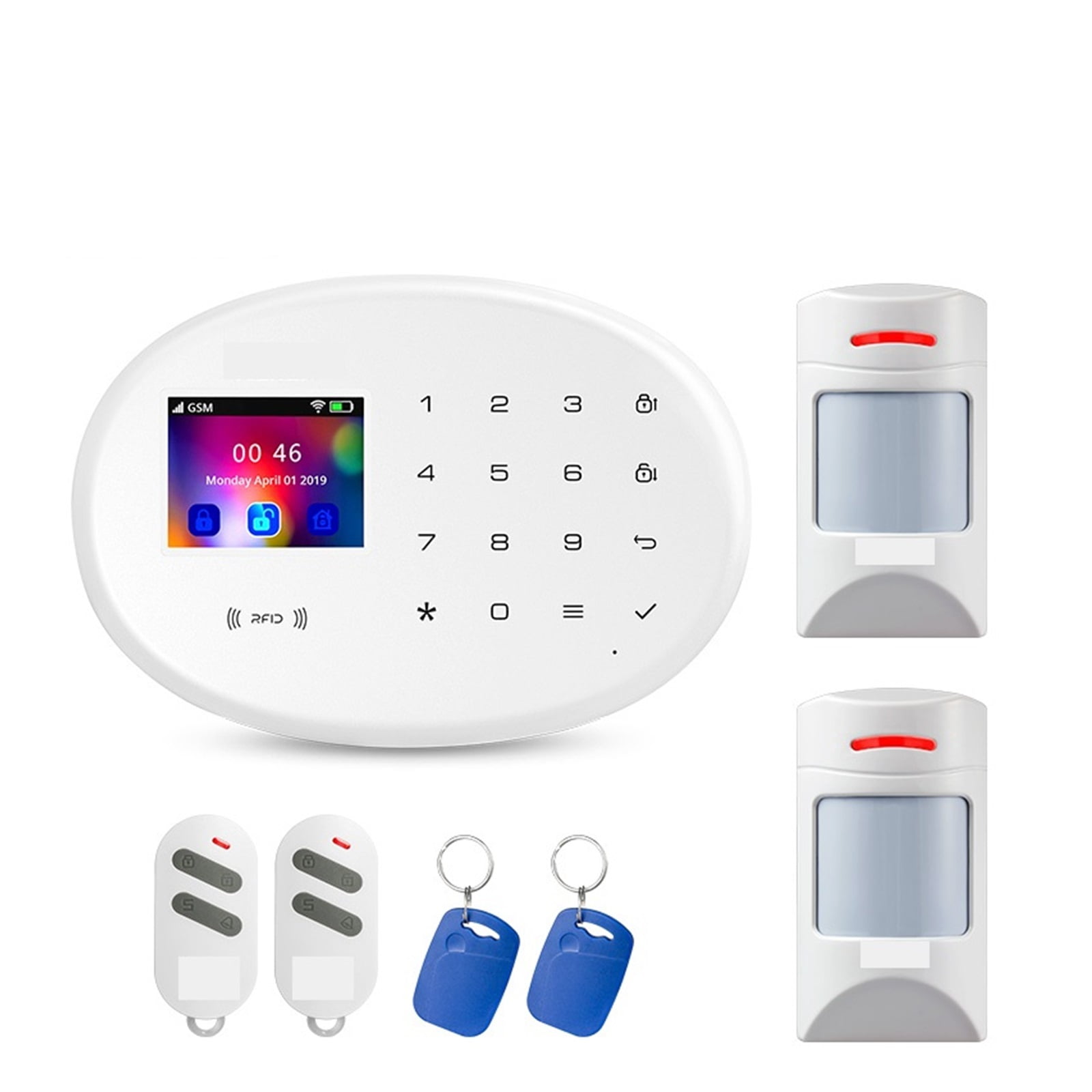 Smart Alarm 4G Tuya APP Remote Control Smart Alarm System Anti-pet PIR ...