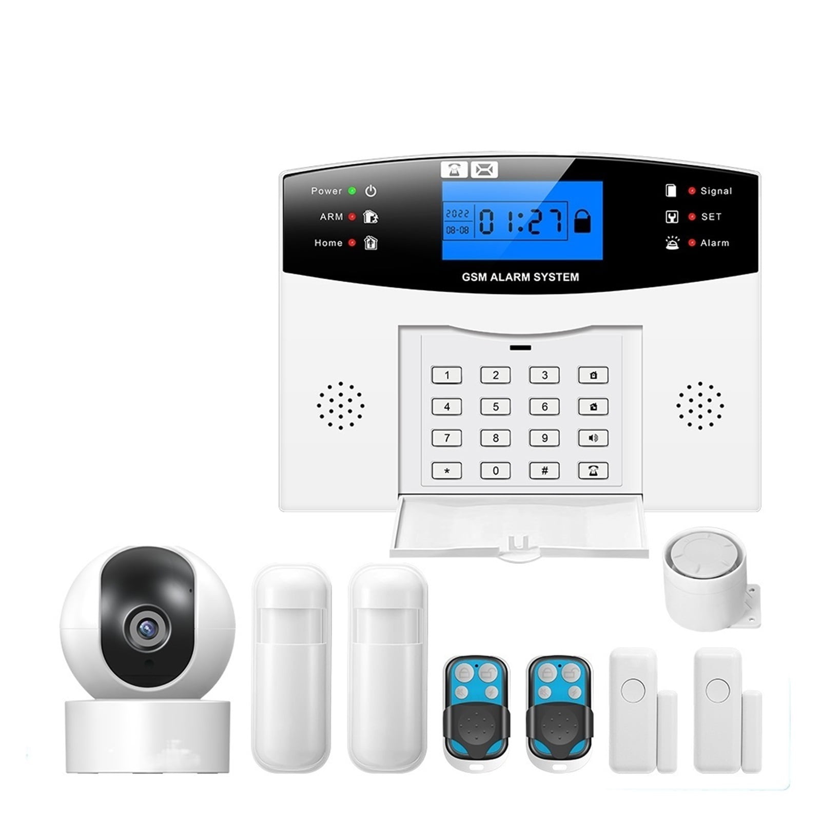 Smart Alarm APP Remote Control Alarm Panel Switchable 9 Languages ...