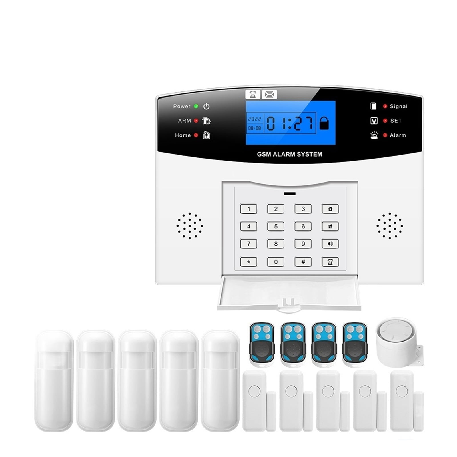 Smart Alarm APP Remote Control Alarm Panel Switchable 9 Languages Wireless Home Security GSM ...