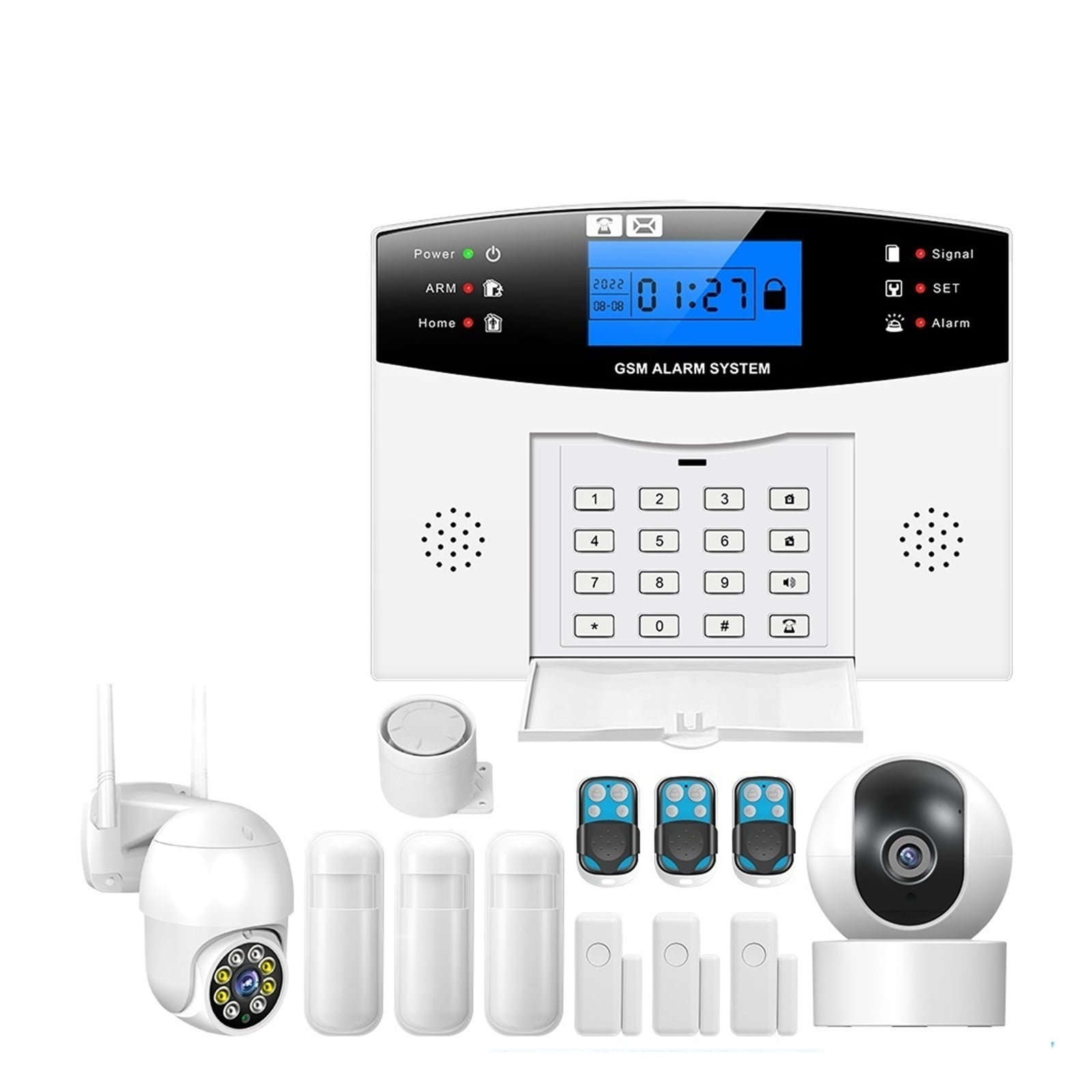 Smart Alarm APP Remote Control Alarm Panel Switchable 9 Languages ...