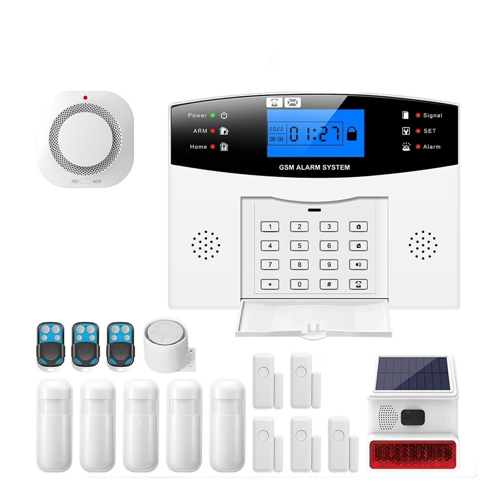 Smart Alarm APP Remote Control Alarm Panel Switchable 9 Languages ...