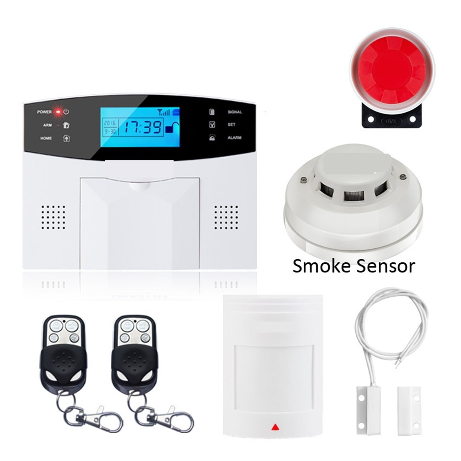 Smart Alarm Built-in Antenna Door Gap Sensor PIR Motion Detector ...