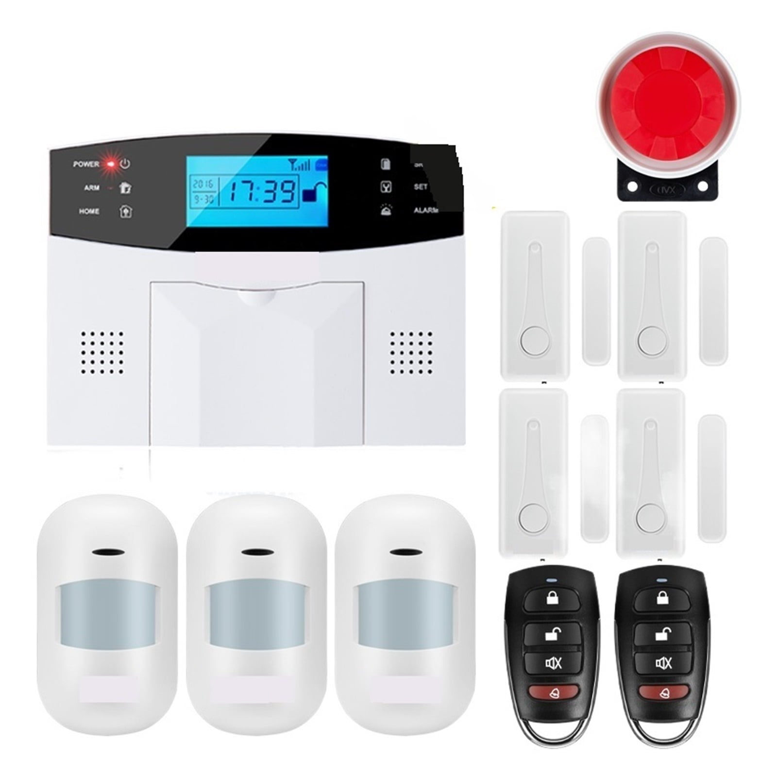 Smart Alarm Built-in Antenna Door Gap Sensor PIR Motion Detector ...