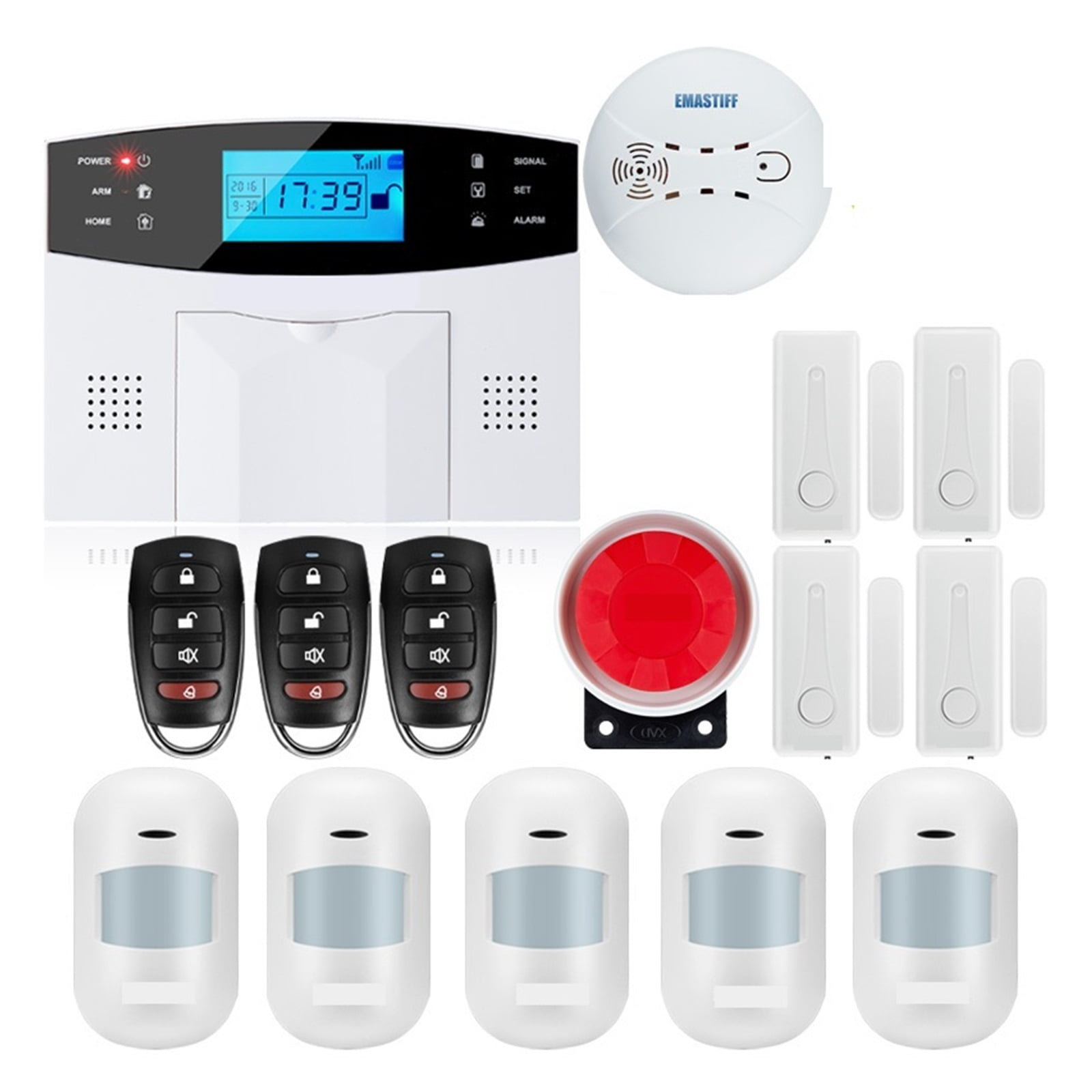 Smart Alarm Built-in Antenna Door Gap Sensor PIR Motion Detector ...