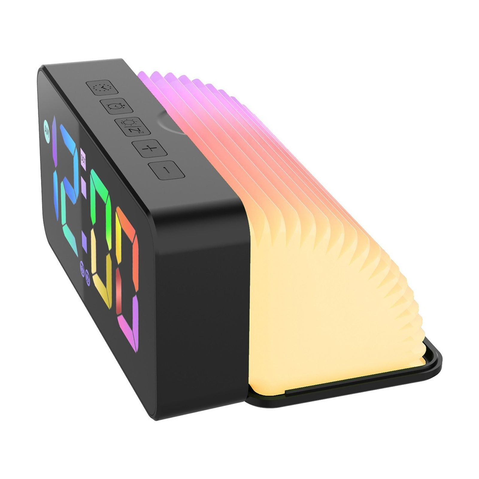 Smart Alarm Clock Sound Control Energy Saving Bright LED Clock USB ...