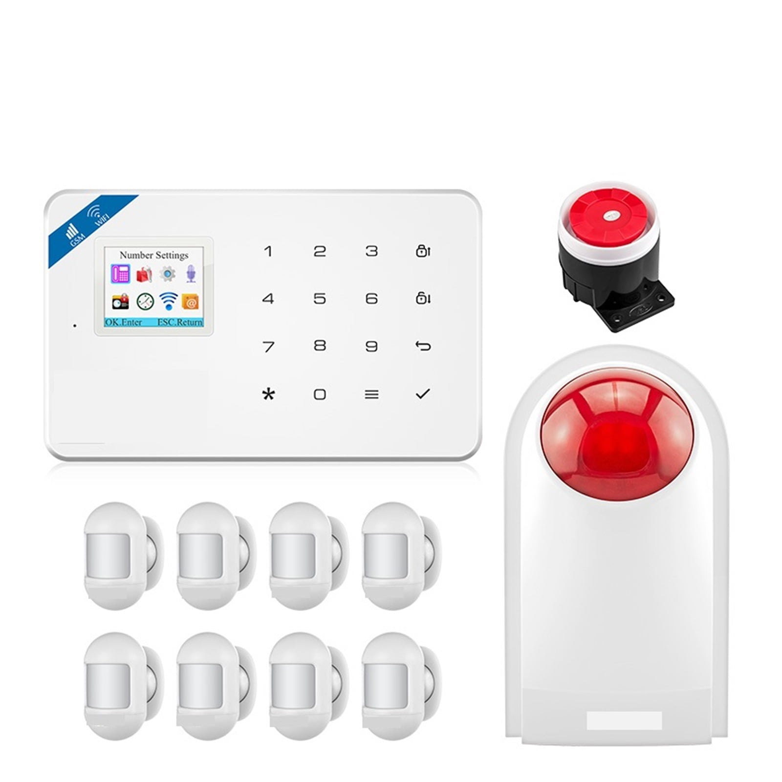 Smart Alarm Smart Home Security System Burglar GSM Central Unit Alarm ...