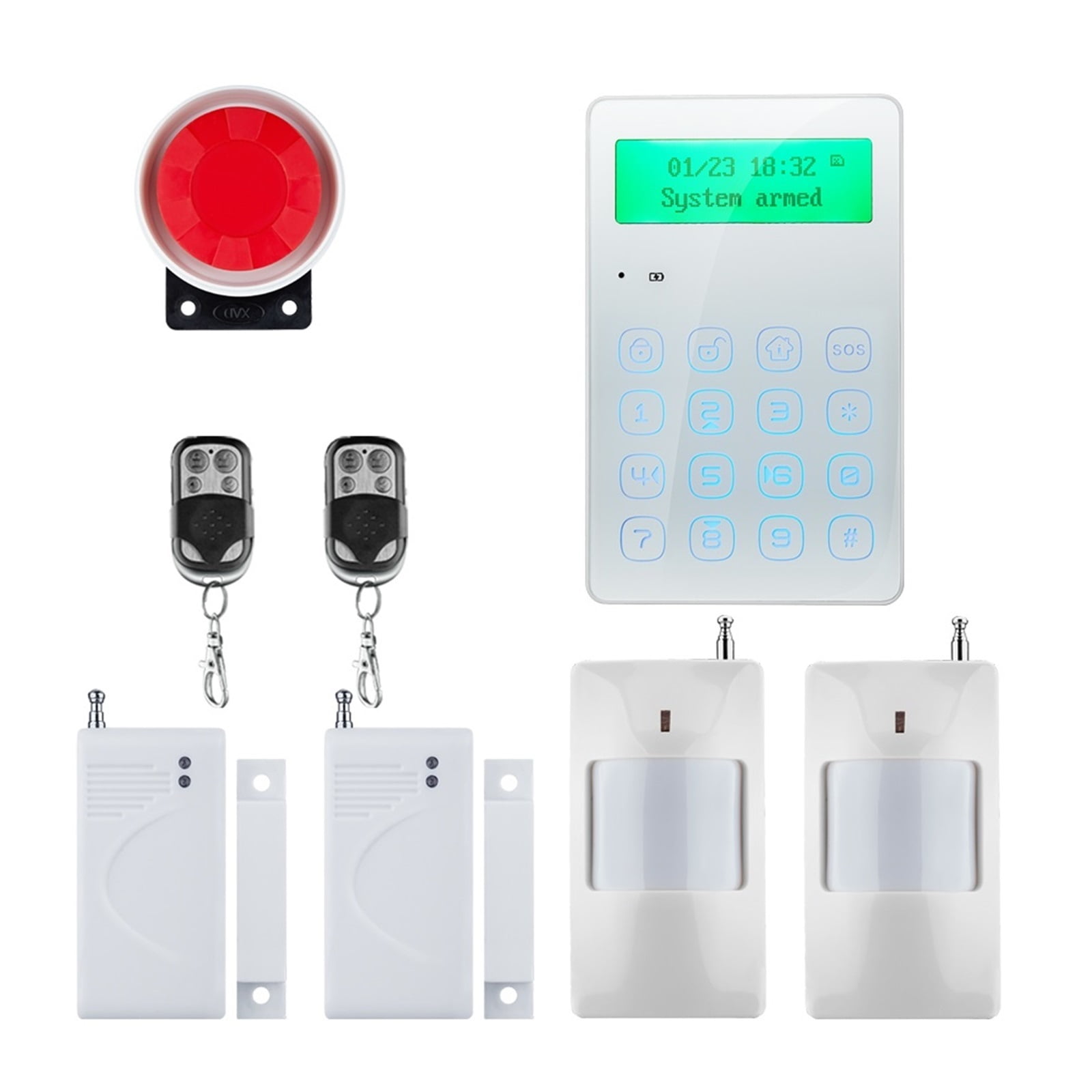 Smart Alarm Touch Wireless GSM Alarm Systems Security Home Wireless ...