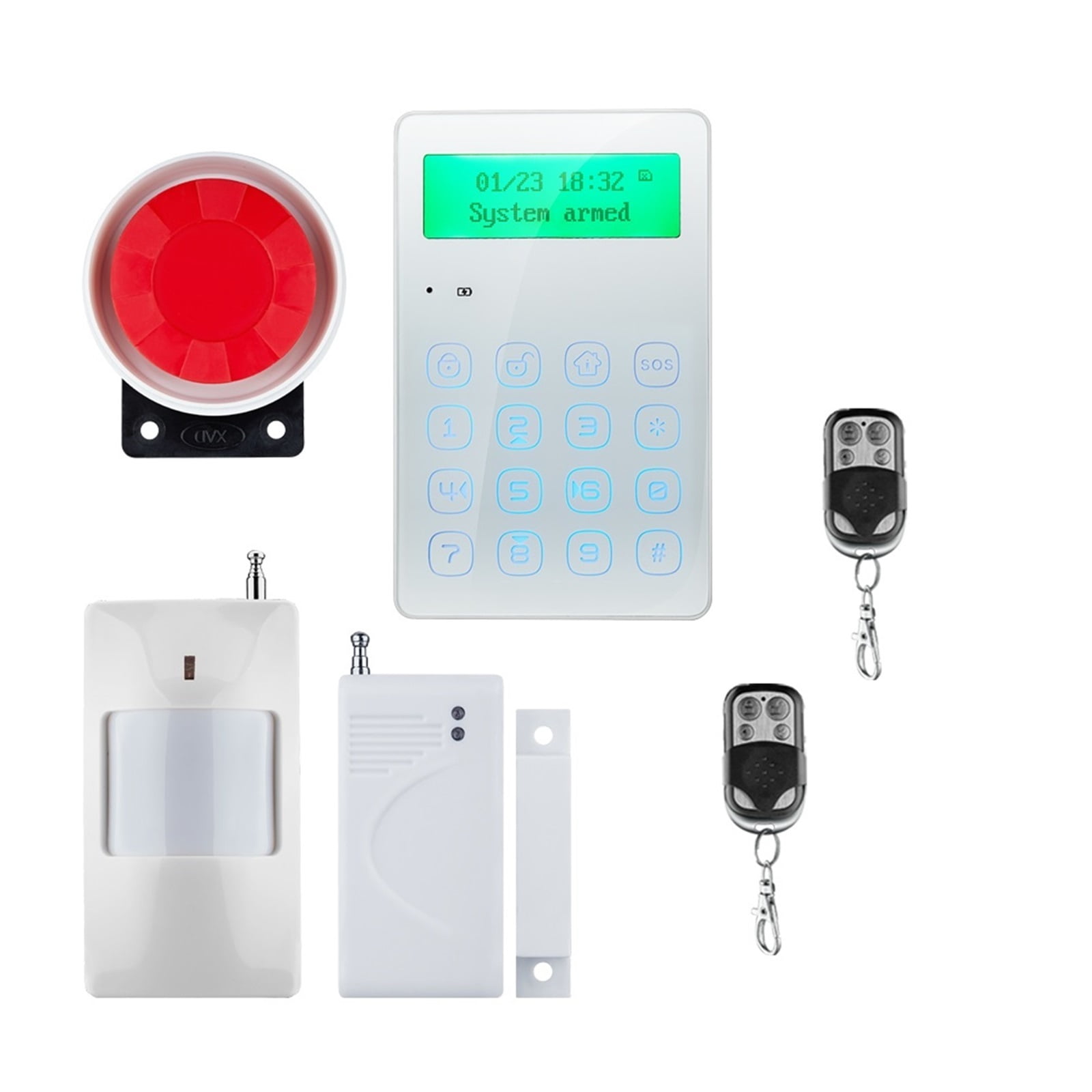 Smart Alarm Touch Wireless GSM Alarm Systems Security Home Wireless ...