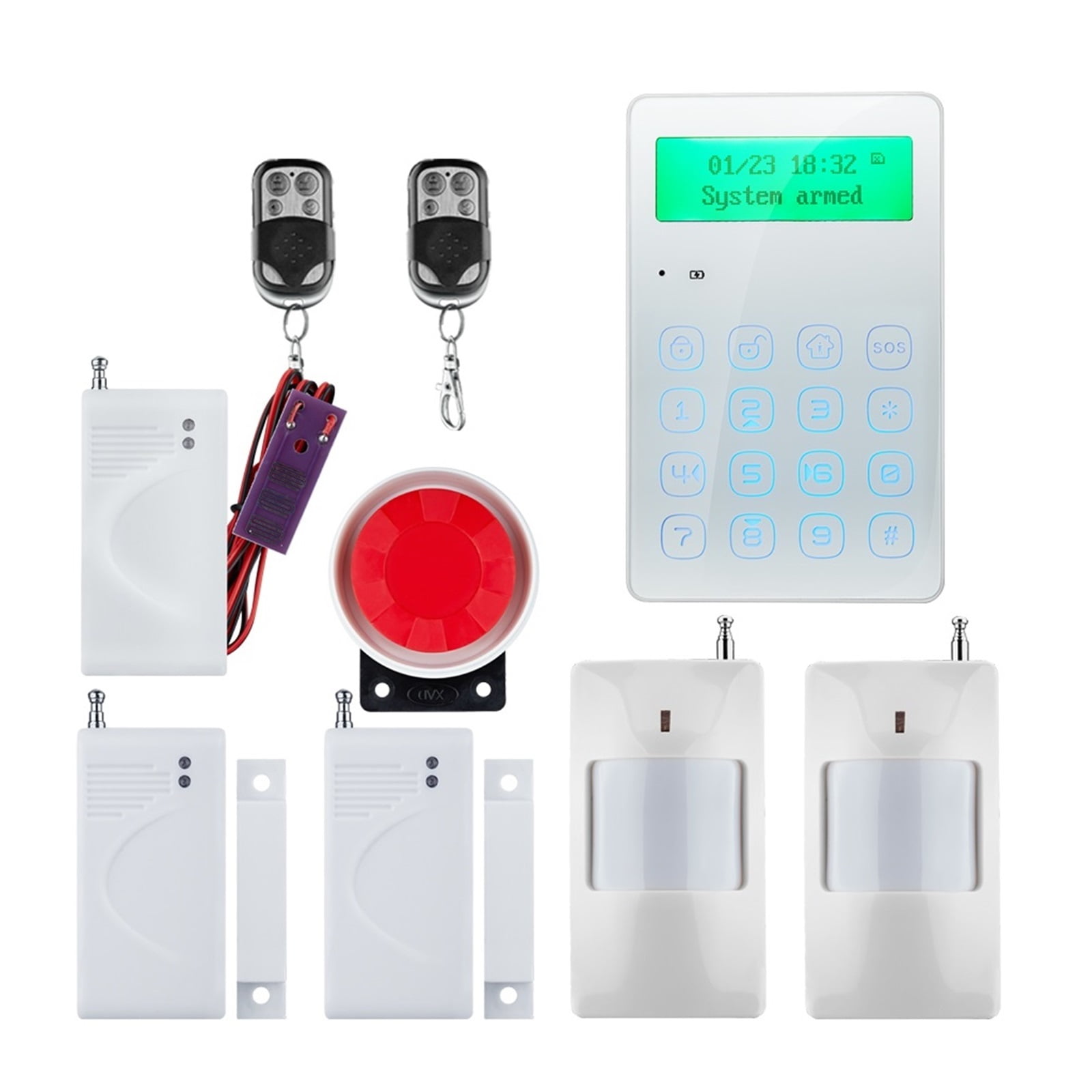 Smart Alarm Touch Wireless GSM Alarm Systems Security Home Wireless ...