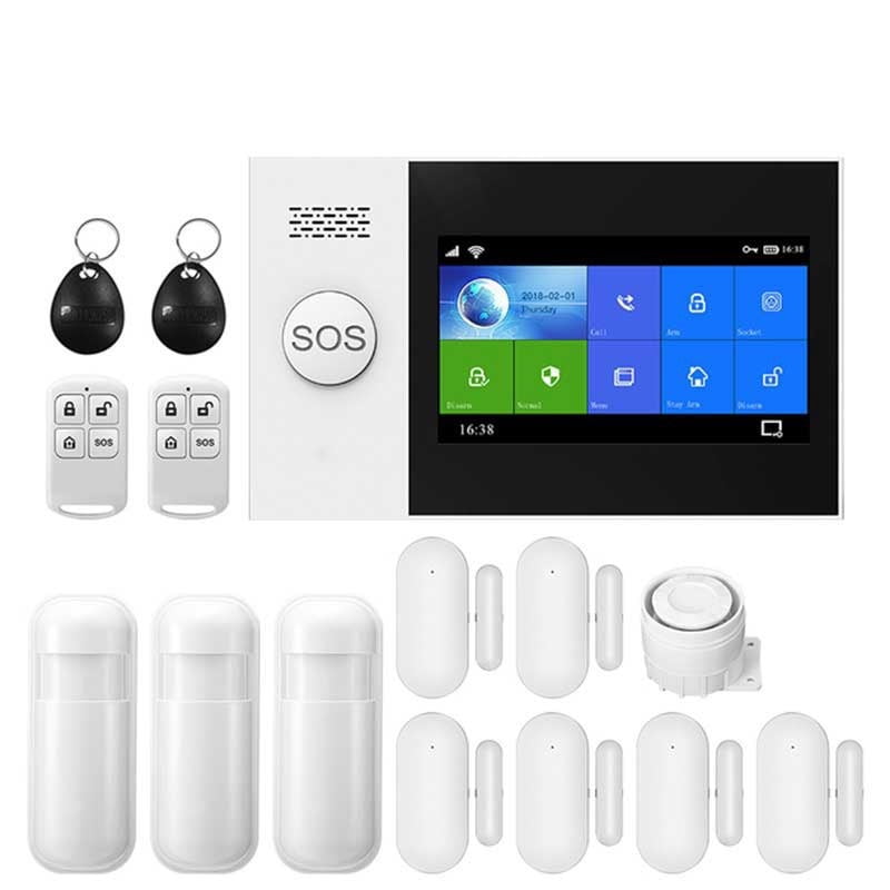 Smart Alarm Tuya Wireless Home GSM Home Security With Motion Detector ...