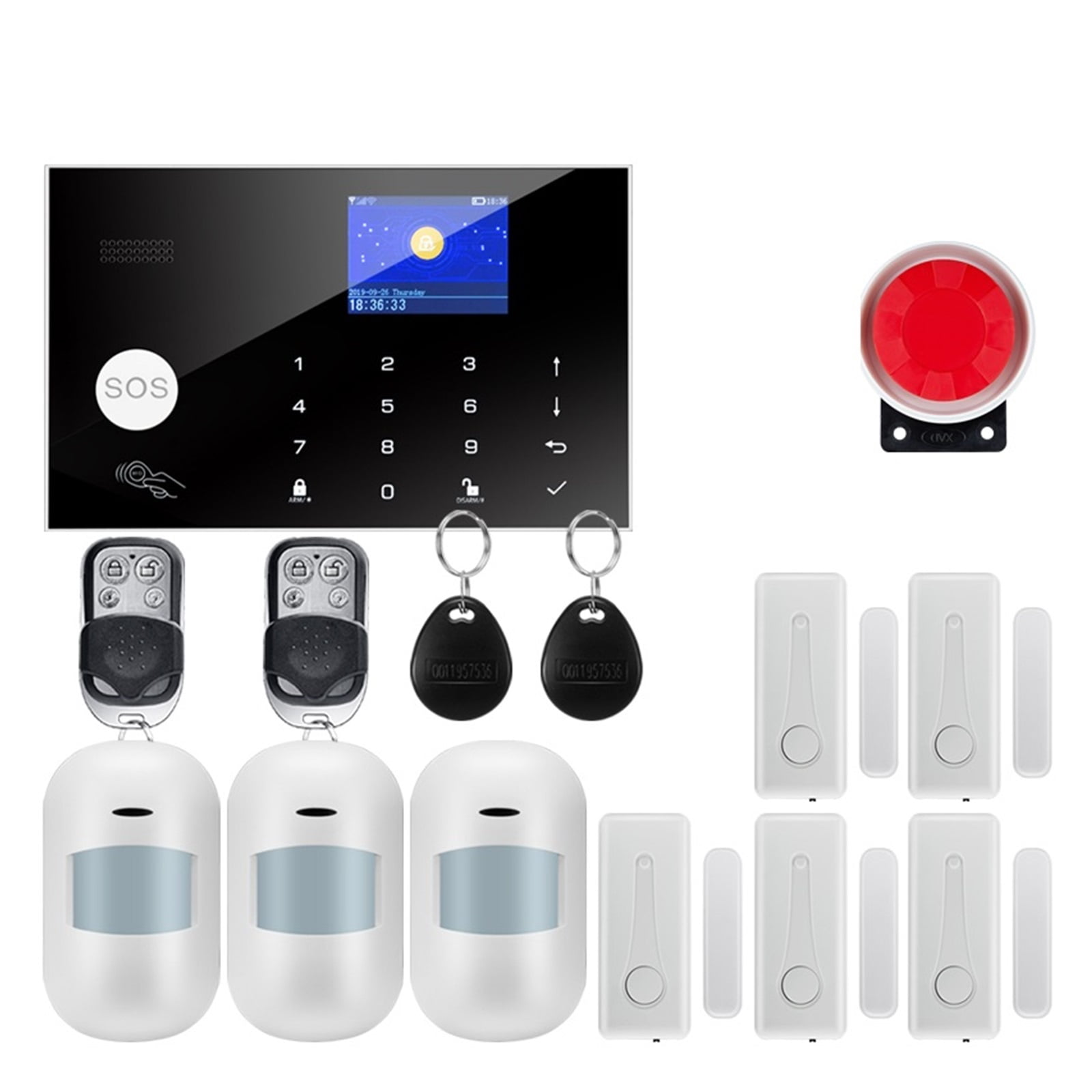 Smart Alarm Wireless GSM Home Security With Motion Detector Sensor ...