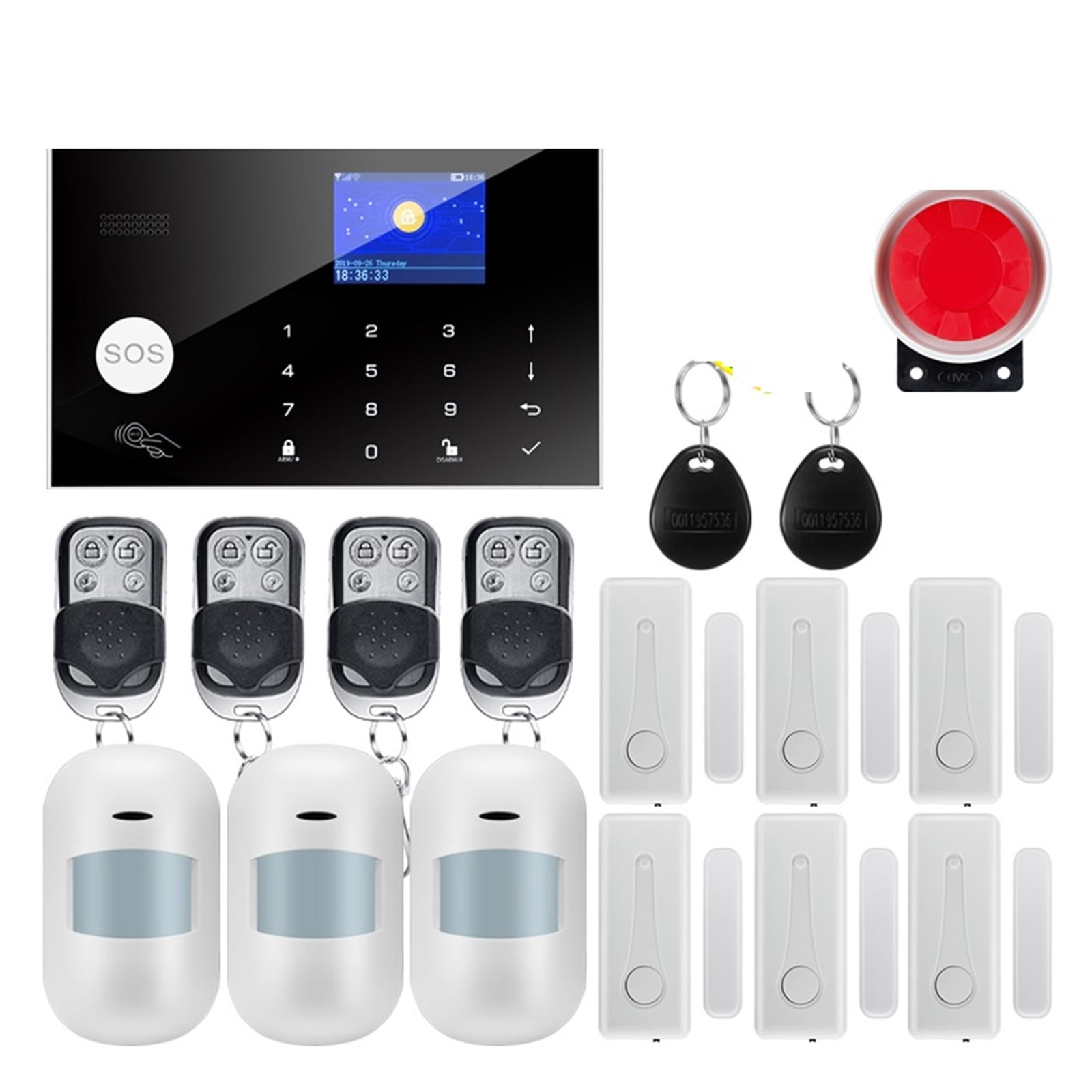 Smart Alarm Wireless GSM Home Security With Motion Detector Sensor ...