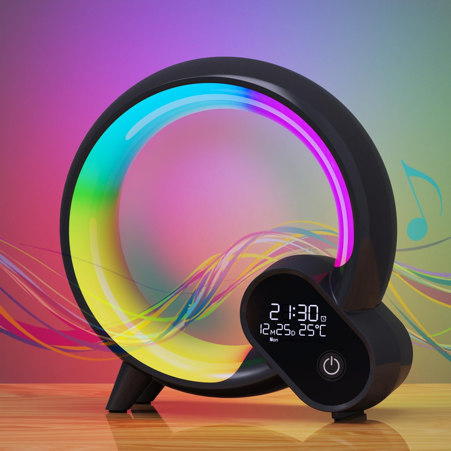 Smart Ambient Lamp Bedside Lamp - Dimmable LED Night Light for Bedroom ...