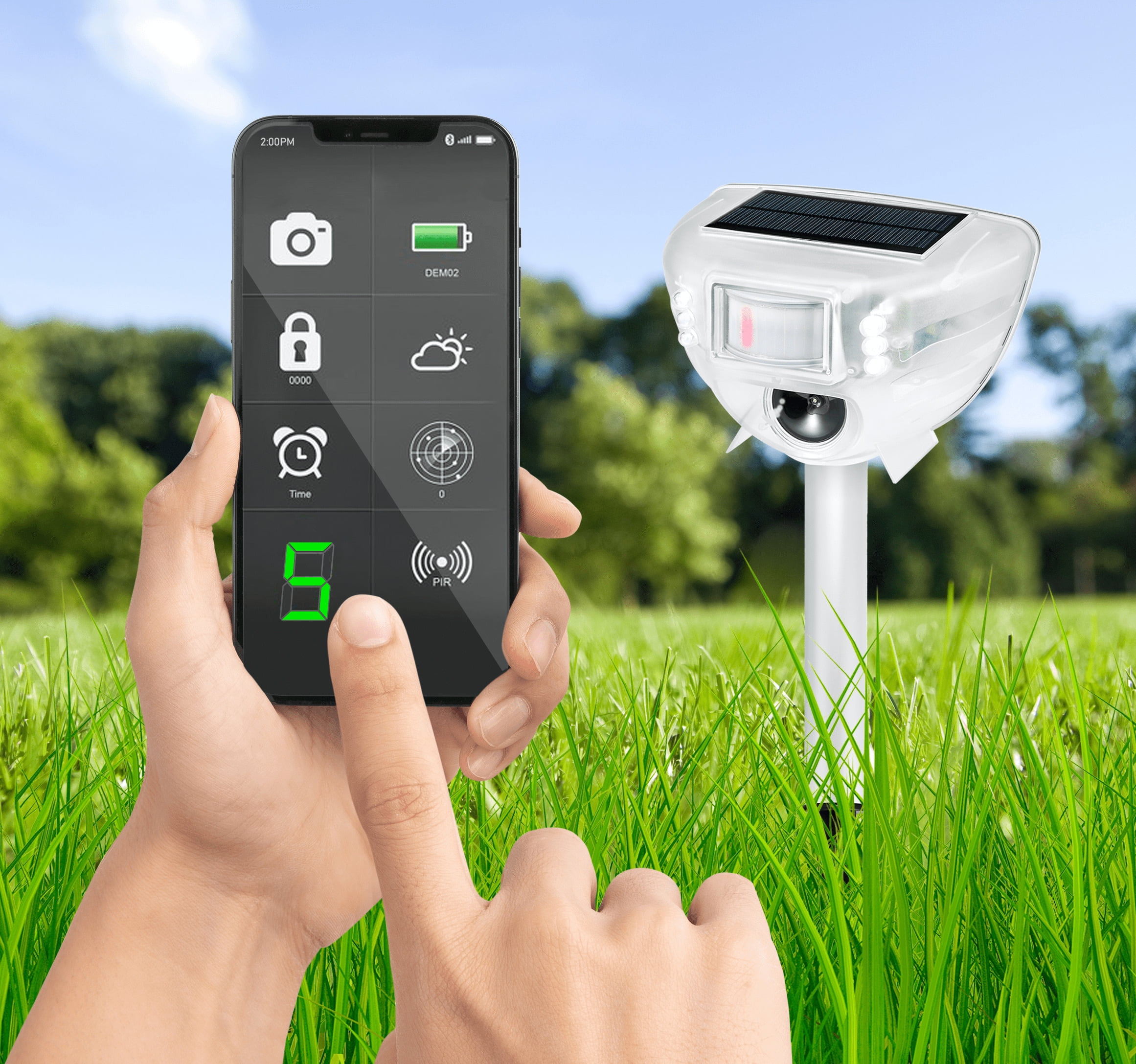 Smart Animal Repeller - Gets Deer, Squirrel, Raccoon, Rodents, Feral ...