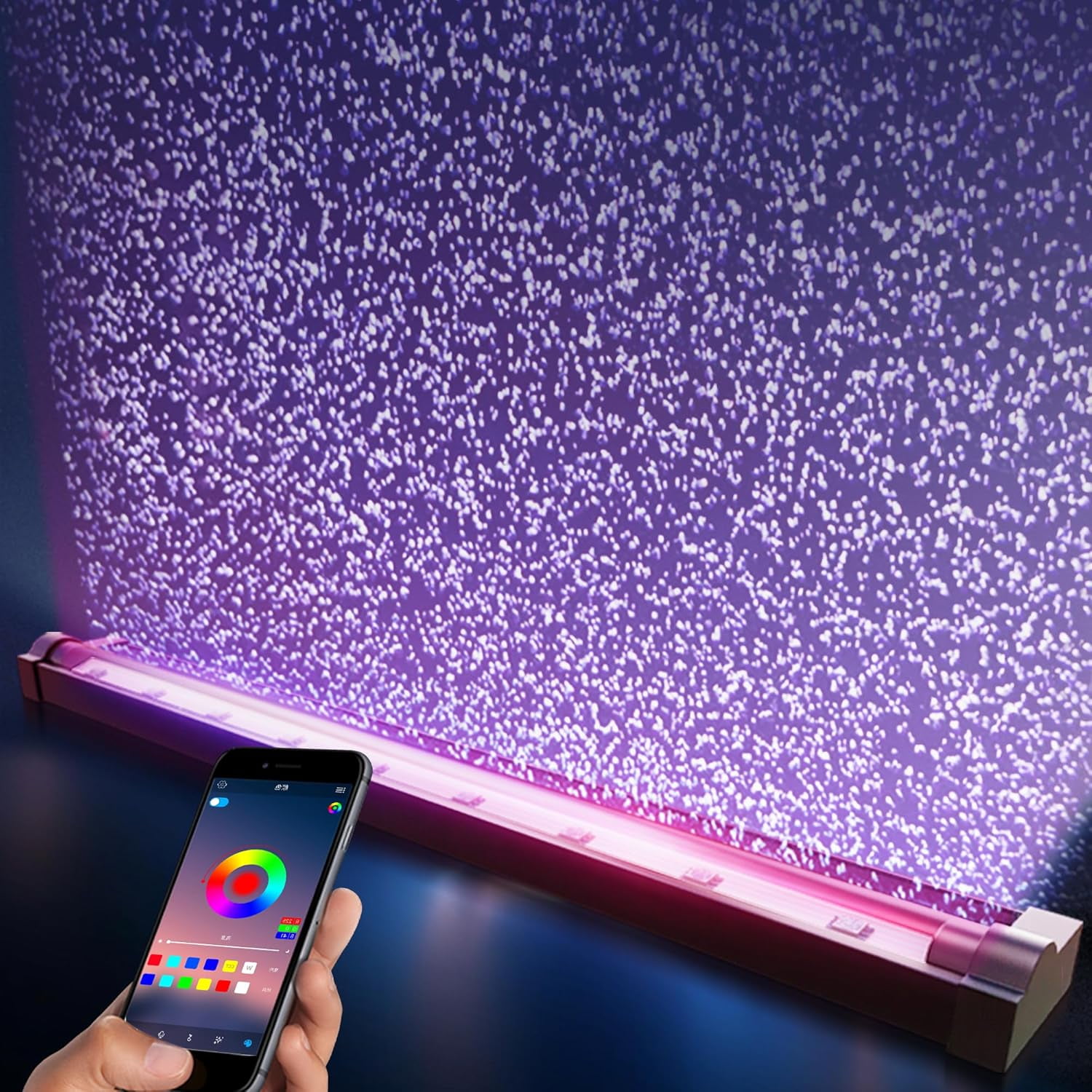 Smart App-Controlled LED Aquarium Light with 16 Million Colors, 12 ...