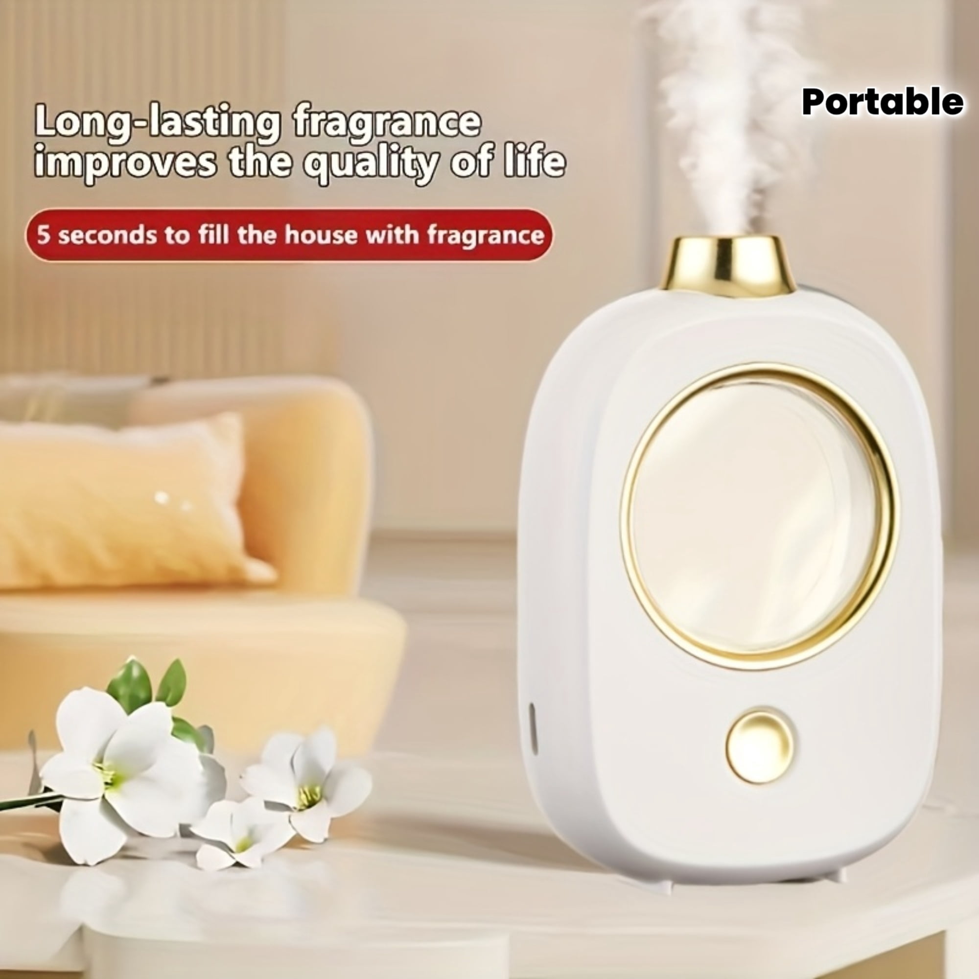 Smart Aromatherapy Diffuser - Digital Display & Auto-Off Timer, USB or ...