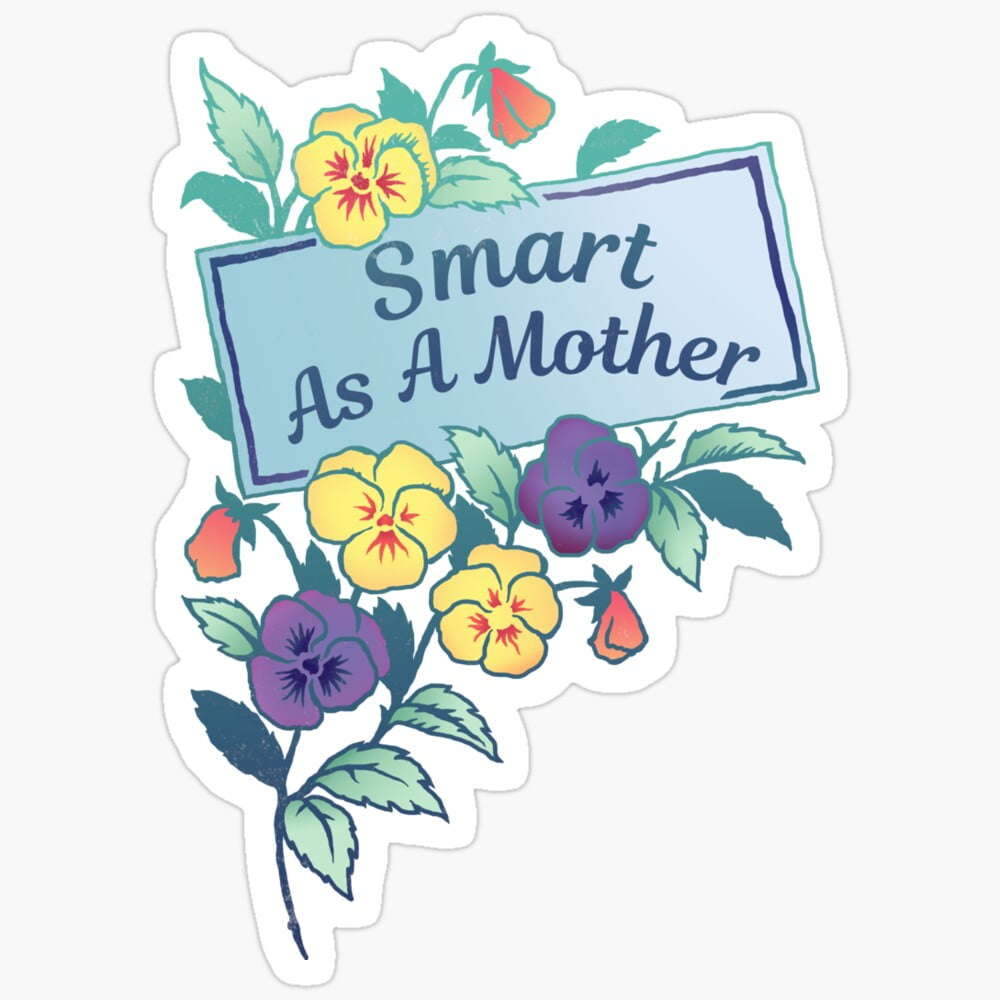 Smart As A Mother Sticker Phone Decal Water Bottle Stickers Car Decals ...