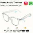 Smart Audio Glasses - Blue Light Protection, Magnetic Charging, Remote ...