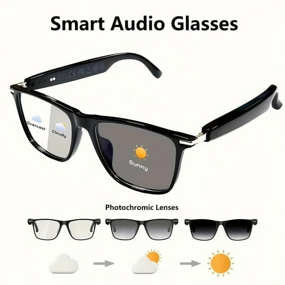 Smart Audio Glasses with Auto-Dimming Lenses, HD Calling & HiFi Music ...