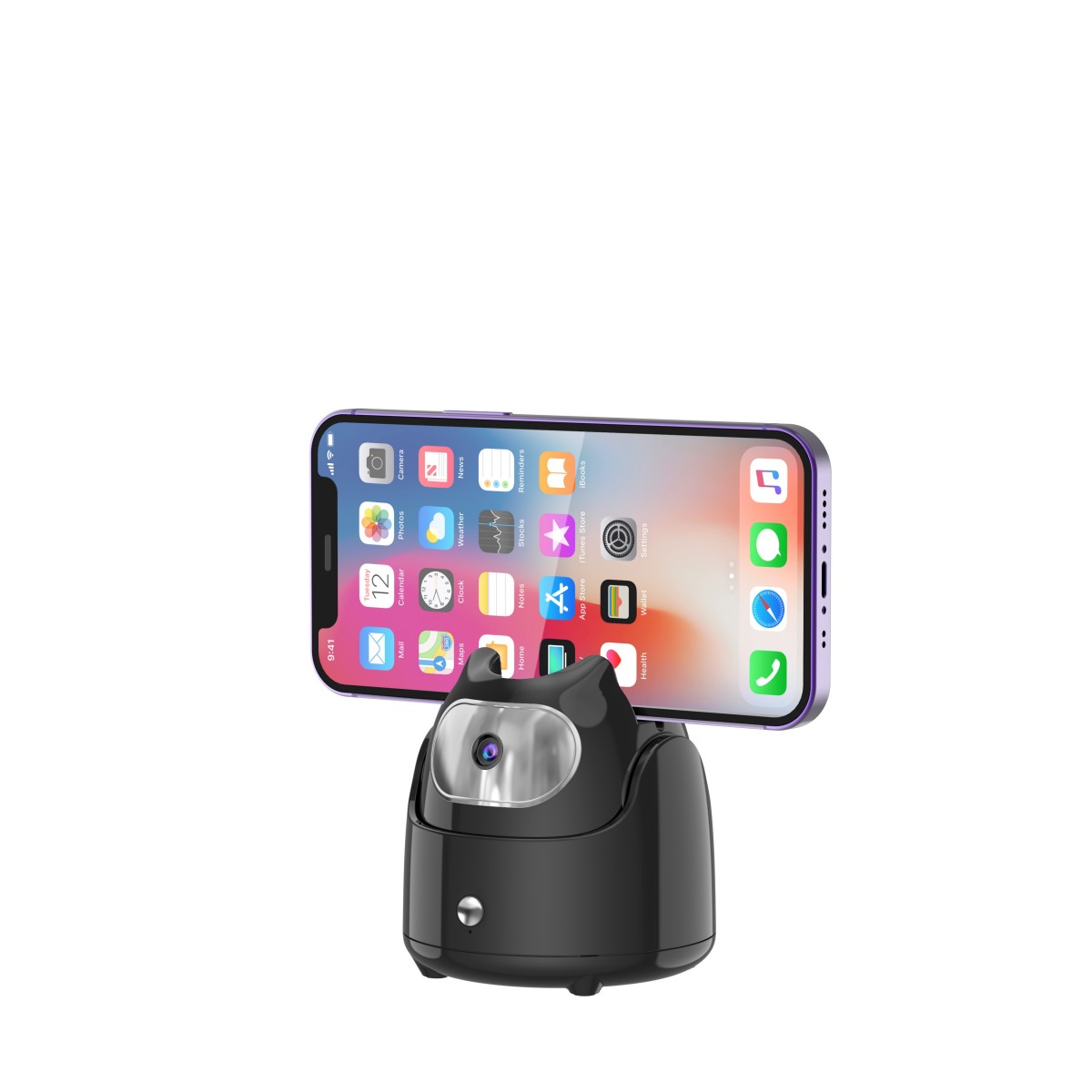 Smart Auto Face Tracking Phone Holder, No App Required, 360°Rotation ...