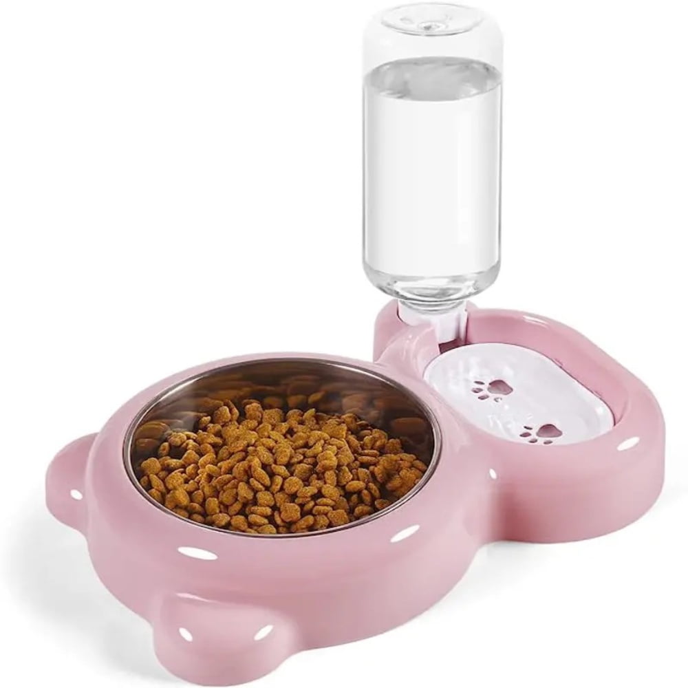 Smart Auto Refill Pet Food & Water Bowl Combo 2L Anti-Spill Design for ...