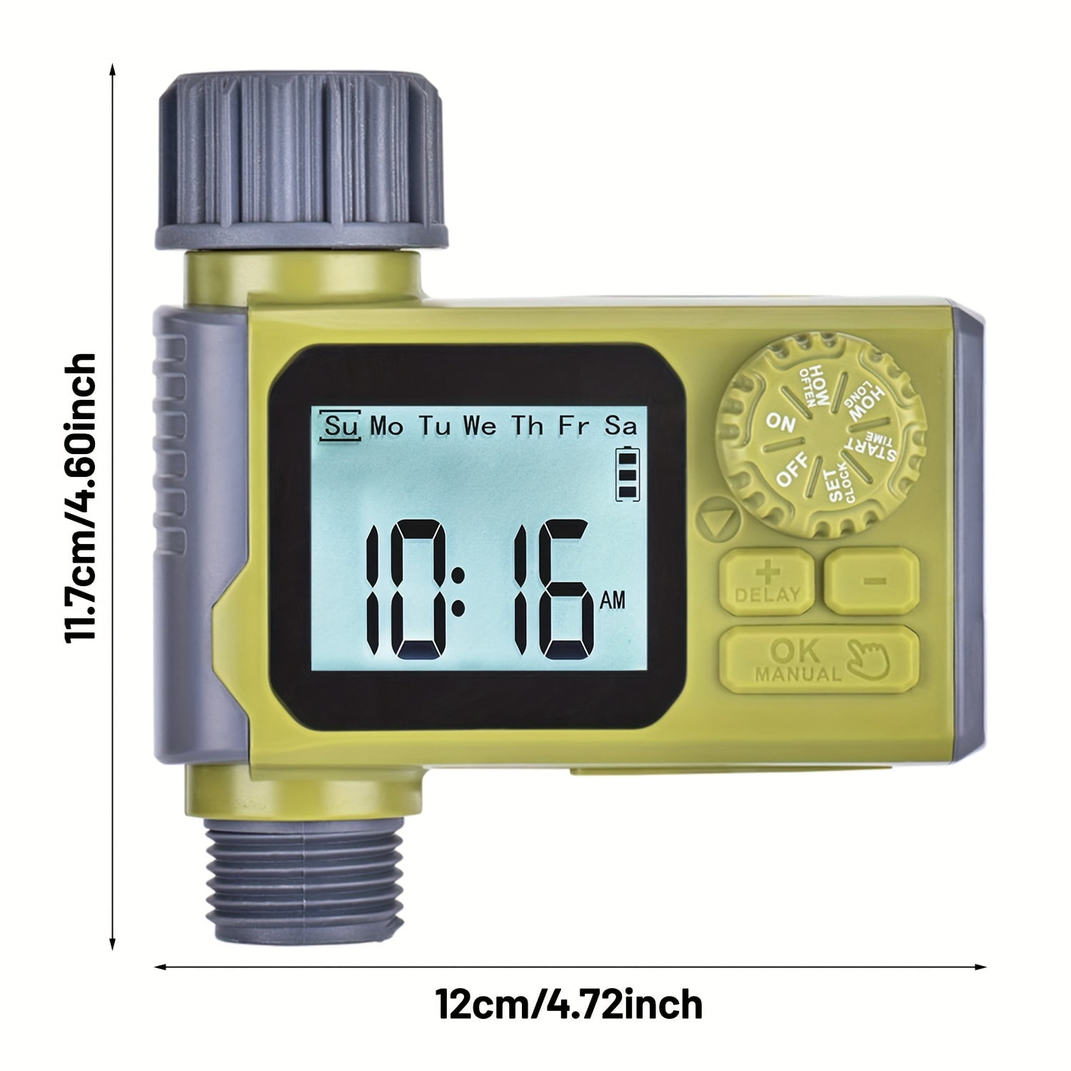 Smart Automatic Irrigation Timer w/ Digital Display & Rain Sensor ...