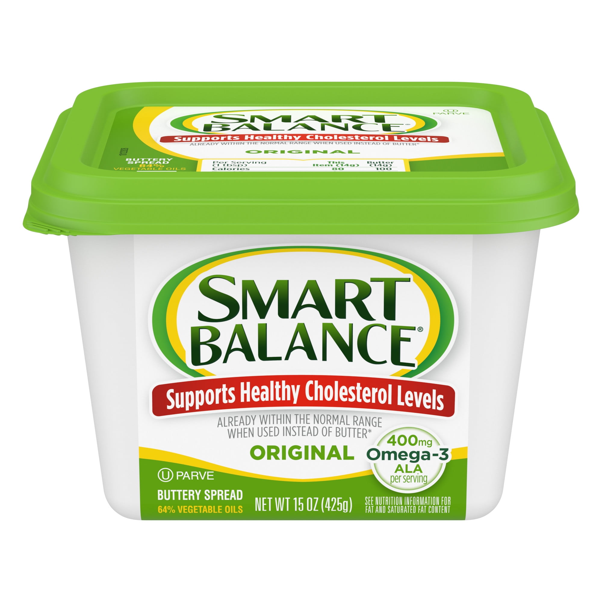 Smart Balance Original Buttery Spread 15 oz Tub Dairy-Free Butter ...