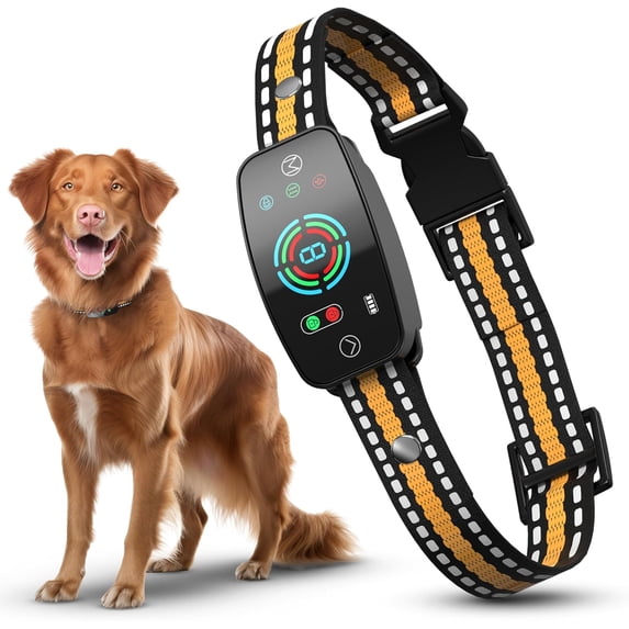 Smart Bark Collar for Dogs with AI Detection, Beep Vibration Safe Shock ...