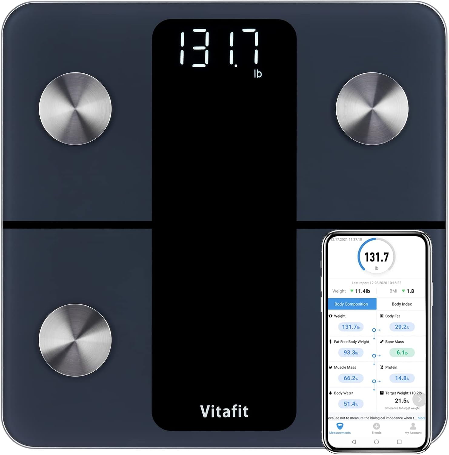 Smart Bathroom Scale Body Weight, High Accuracy Assured by Weight ...