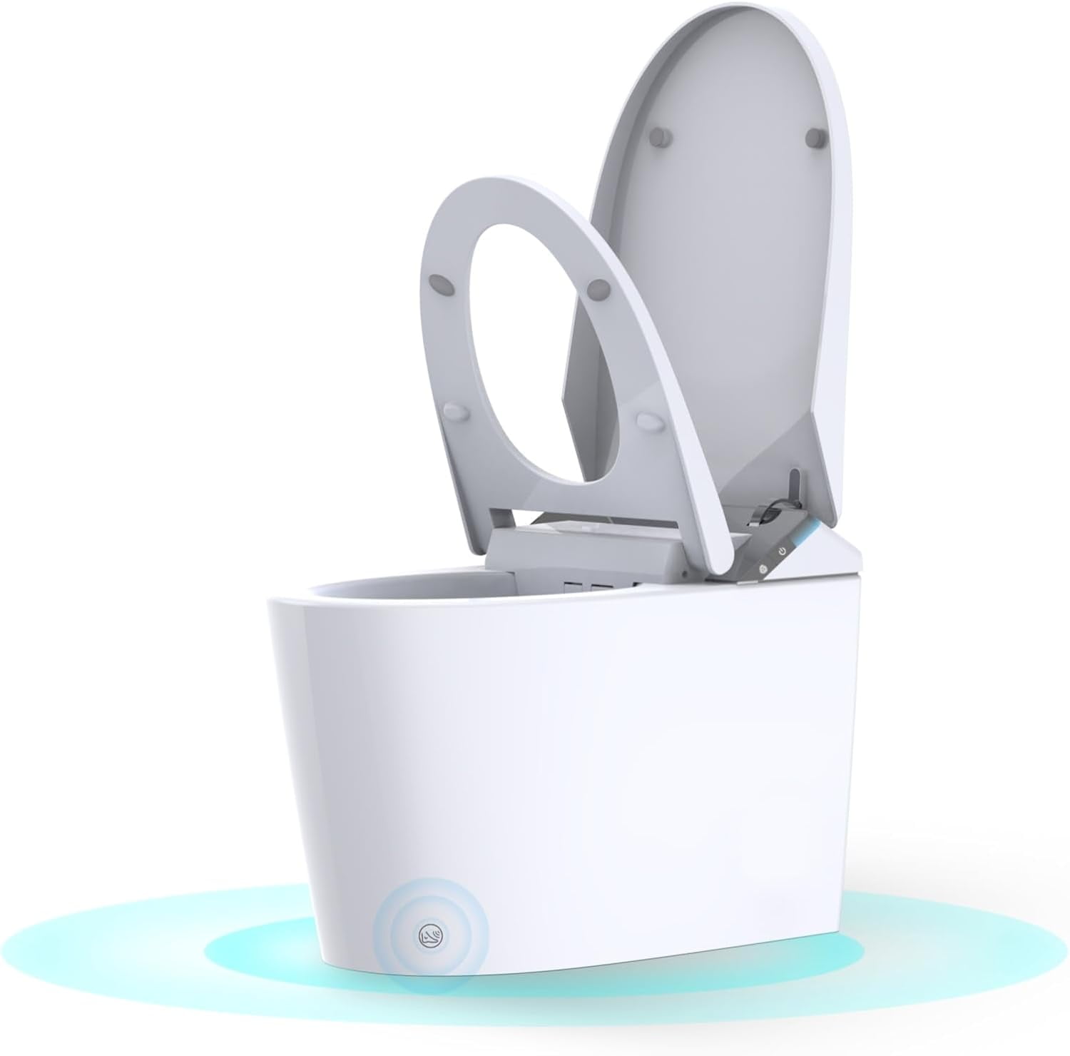 Smart Bidet Toilet,Foot Pedal Flush,Smart Toilet with Warm Water ...