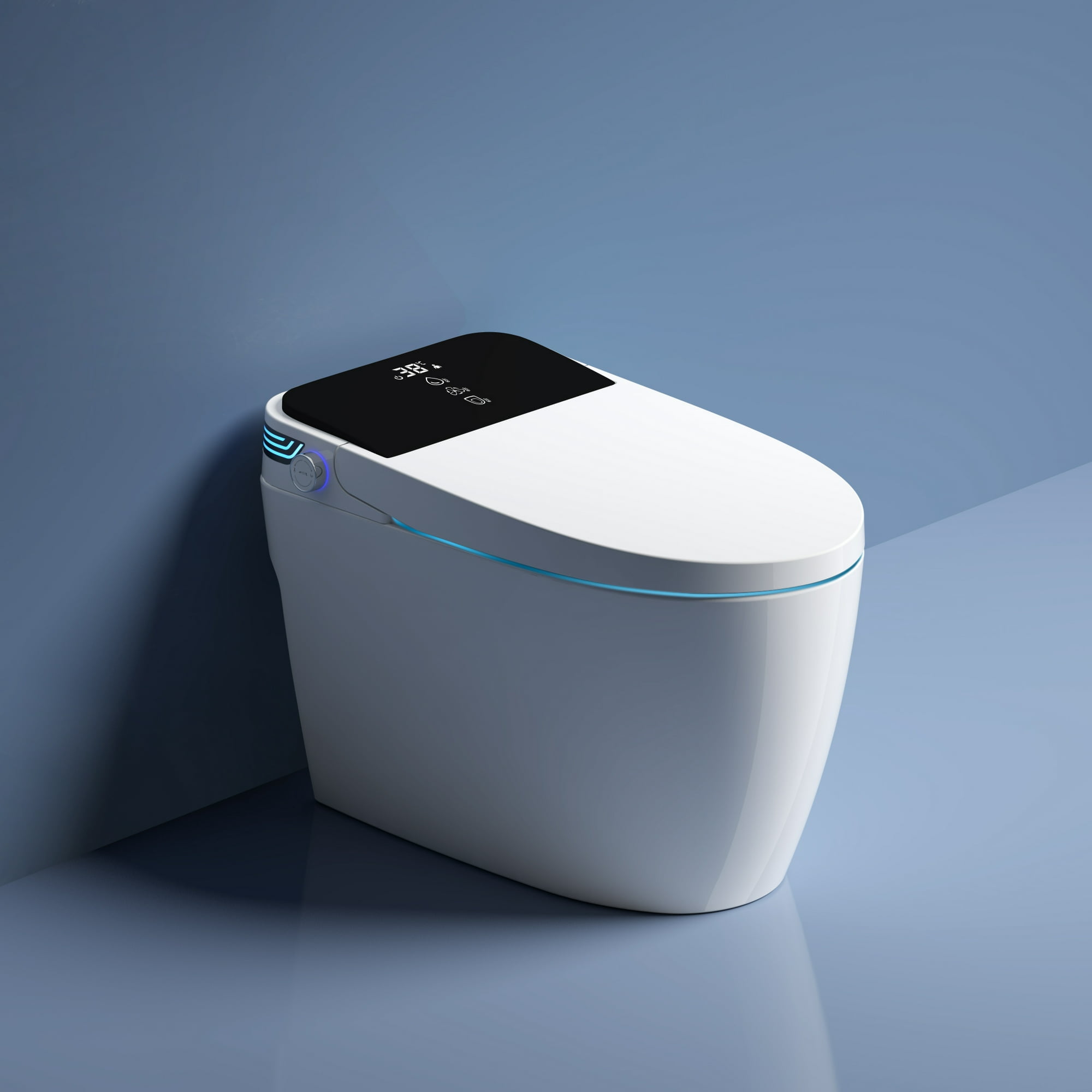 Smart Bidet Toilet, Smart Toilet with Built-in Bidet Seat, Tankless ...