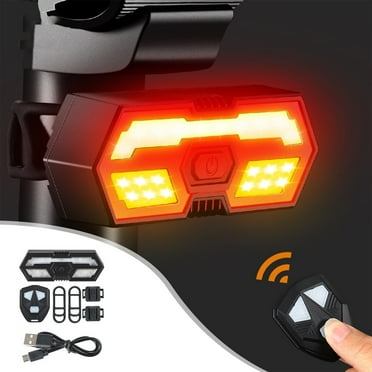 Waterproof Bike Bicycle Cycling 5 LED Night Safety Flashing Rear Tail ...
