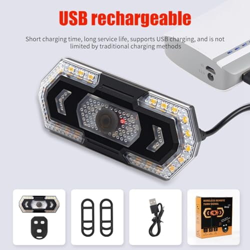 Smart Bike Tail Light with Turn Signals, LED Bike Rear Light Wireless ...