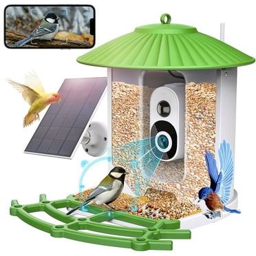 Birdkiss Smart Bird Feeder with Camera, Metal Squirrel Proof Bird ...