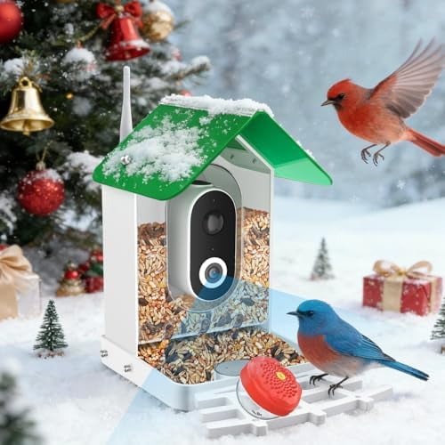 Smart Bird Feeder Camera AI Identify 8000+ Birds,Auto Capture Videos ...