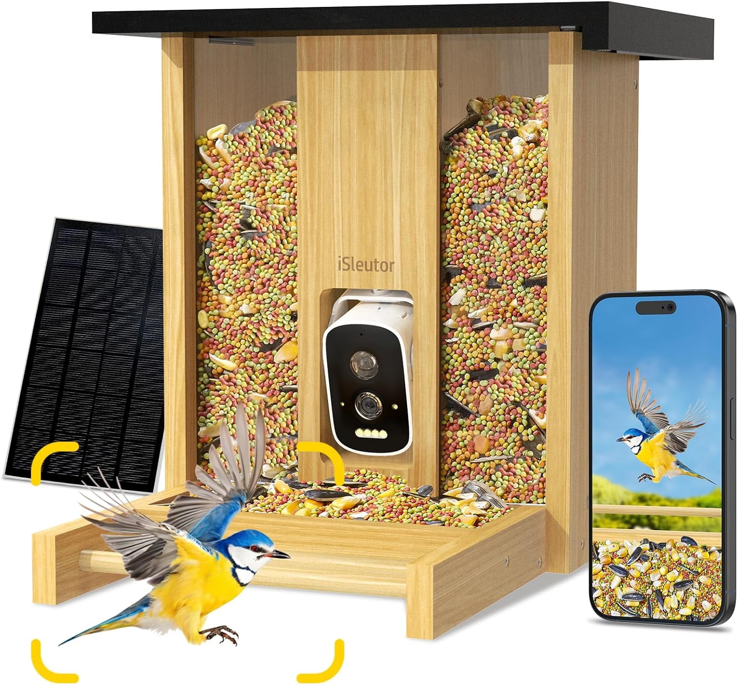 Smart Bird Feeder with Camera - Solar Powered, AI Identification & 2.5K ...