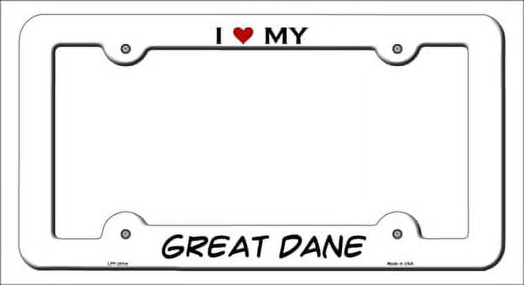 Smart Blonde LPF-241 6 x 12 in. Great Dane Novelty Metal License Plate ...