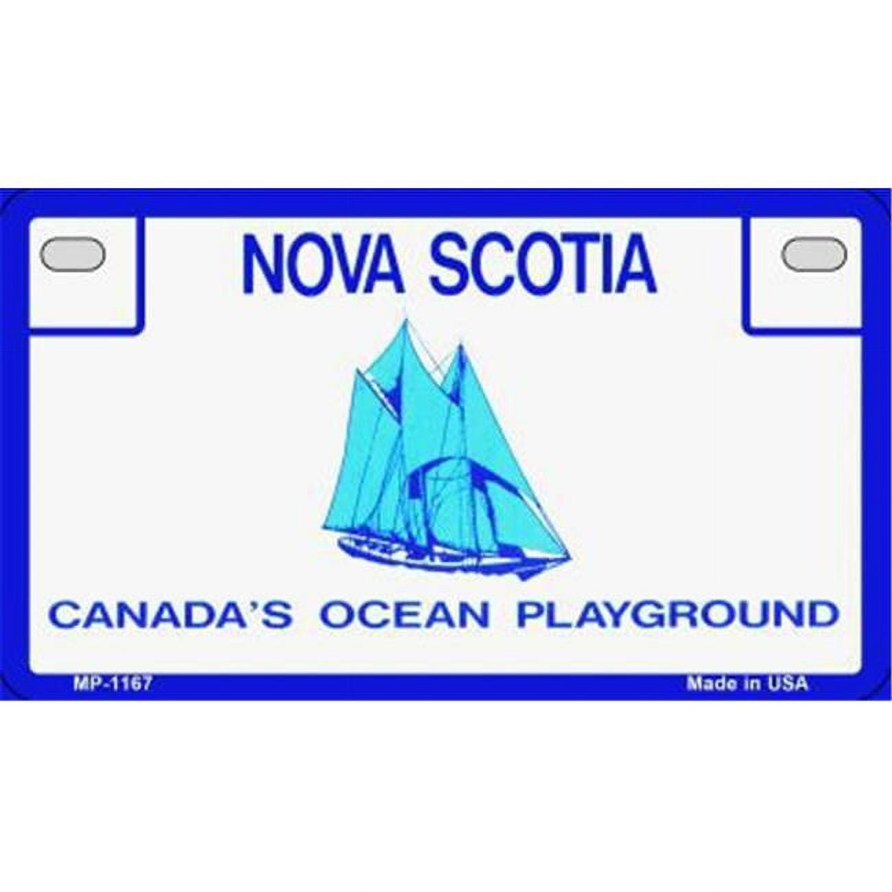 Smart Blonde MP-1167 Nova Scotia Province Background Metal Novelty ...