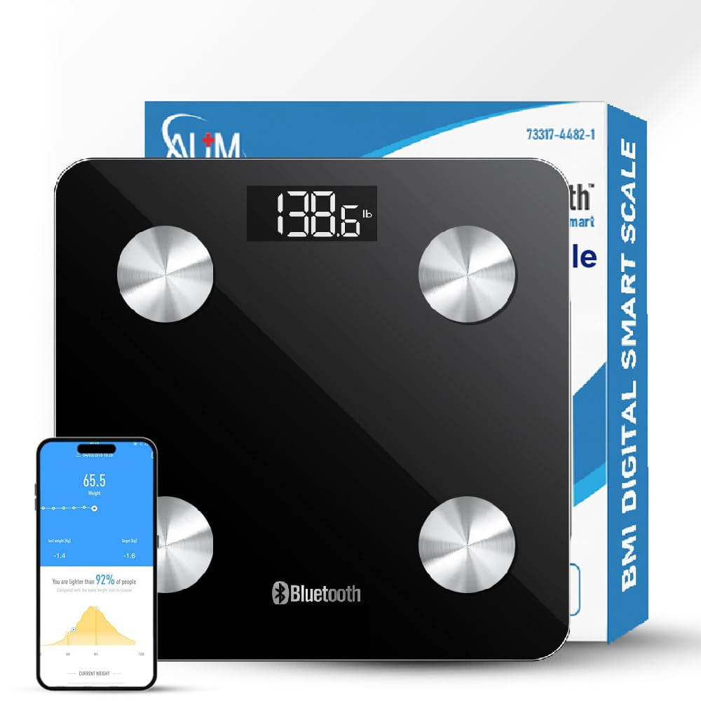 Smart Bluetooth Body Weight Scale - Digital Health Tracker with App ...