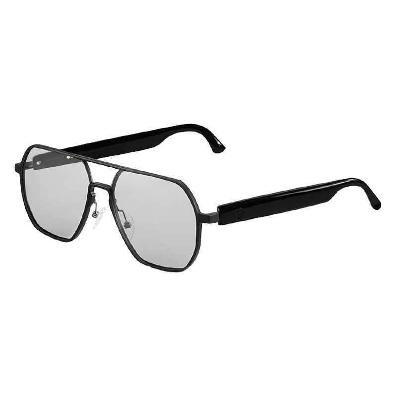 Smart Bluetooth Glasses GS12 American Retro Metal Double Beam Magnetic ...