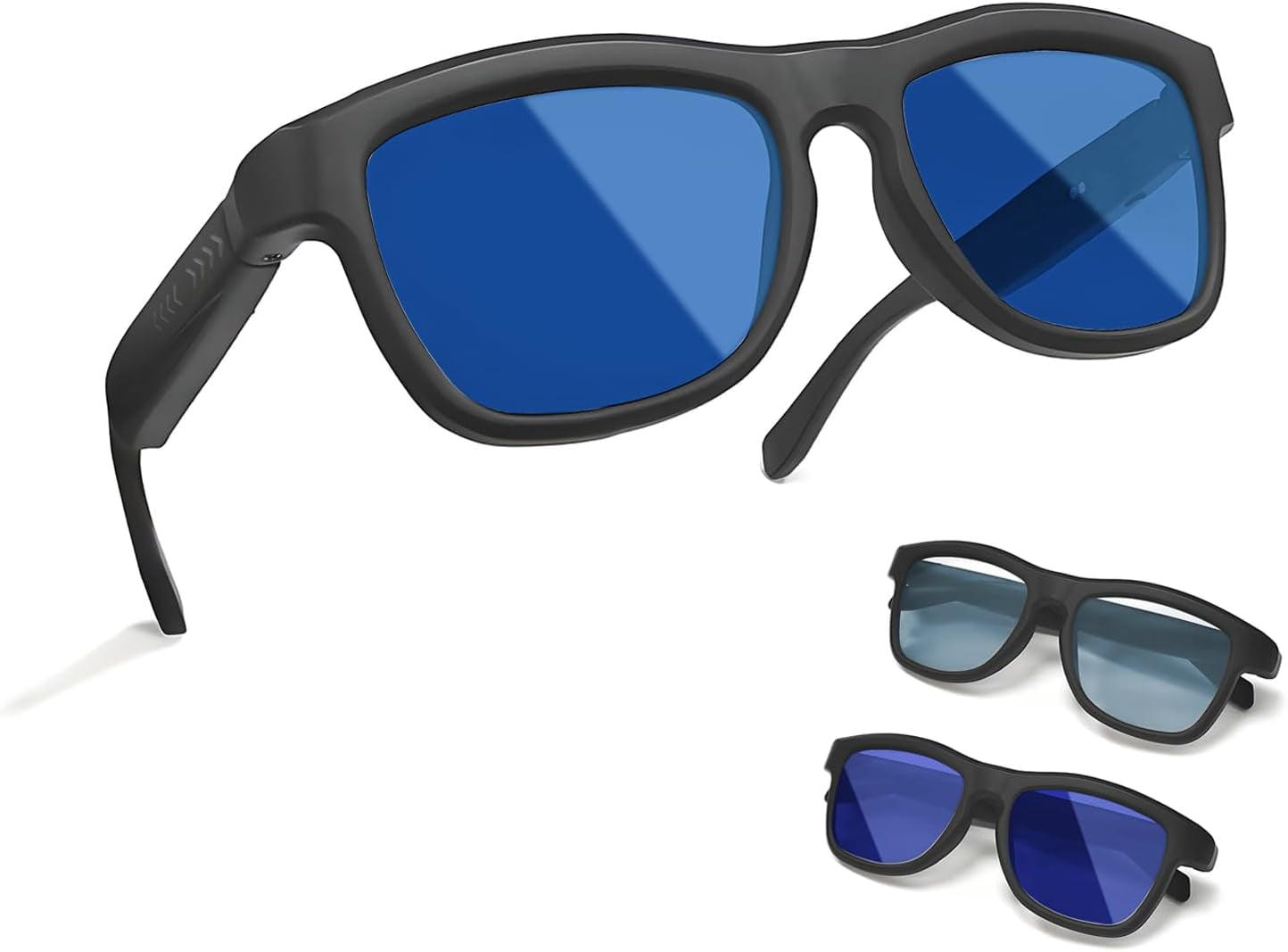 Smart Bluetooth Glasses with Slidable Color-Changing Lenses, AI ...