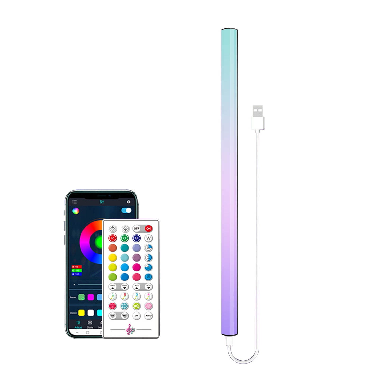 Smart Bluetooth Light Bar, Rgb Smart Led Light, Music Mode Synchronous ...