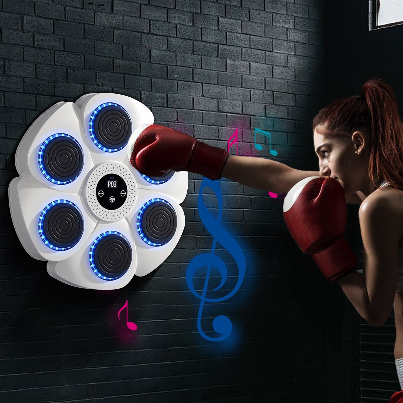 Smart Bluetooth Music Boxing Machine, Wall Mount Boxing Machine with ...