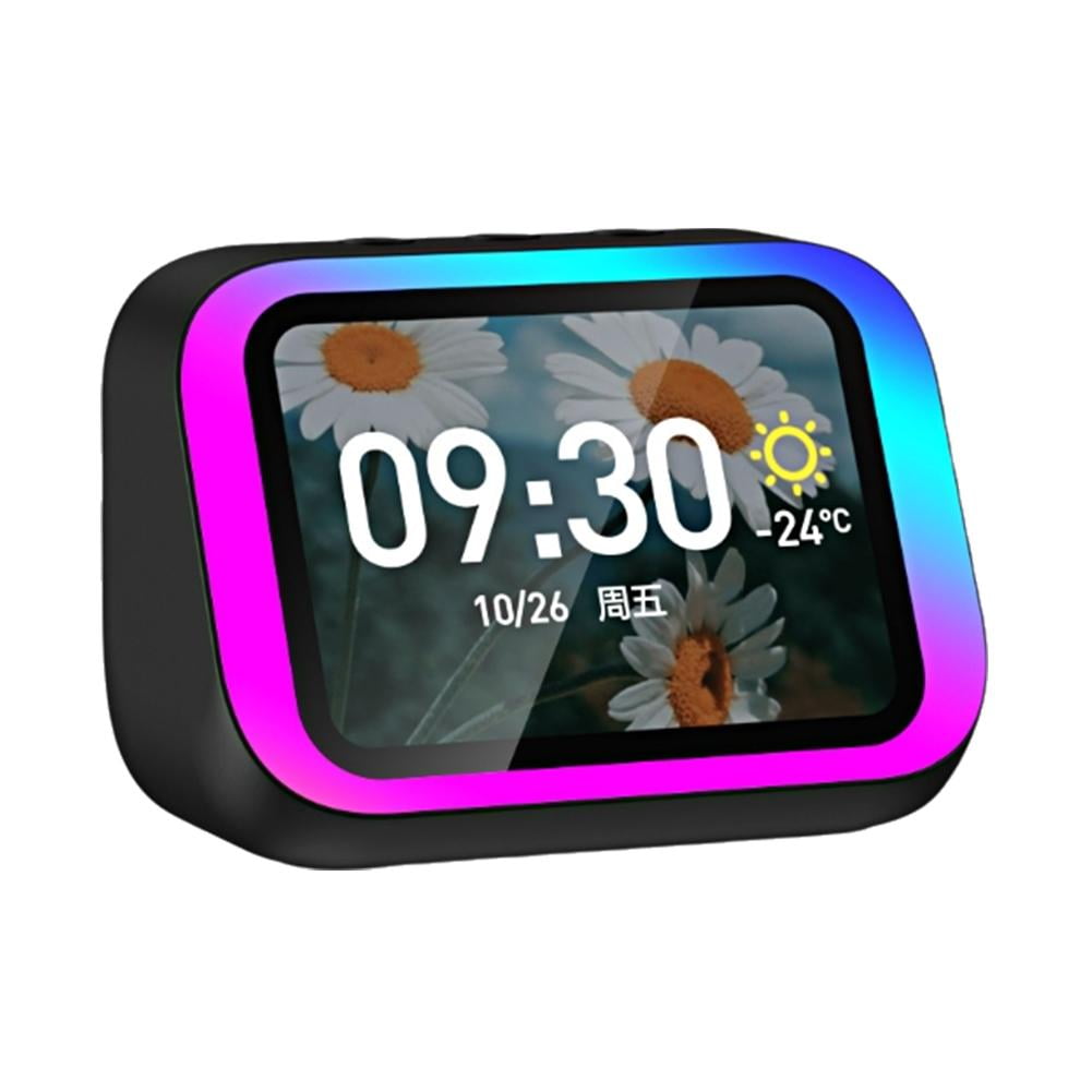 Smart Bluetooth Speaker Clock w/ Display, Weather, Temp, Voice ...